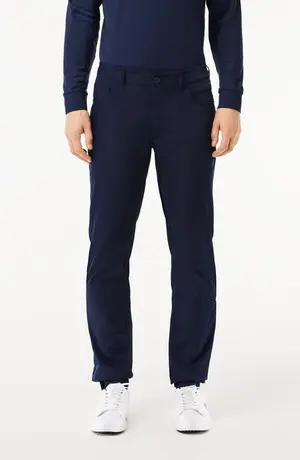 Lacoste Slim Fit Performance Golf Pants - Marine