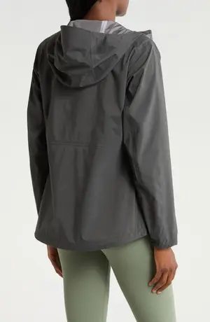 FREE FLY Cloudshield Waterproof Hooded Rain Jacket - Black Sand