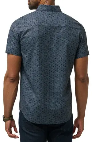 Travis Mathew Country Mile Short Sleeve Button-up Shirt