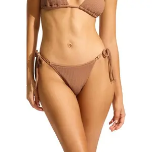 Seafolly Seafolly Rio Side Tie Bikini Bottom Bronze