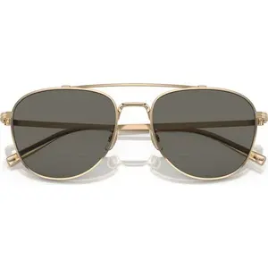 Oliver Spencer Rivetti 55mm Pilot Sunglasses - Gold