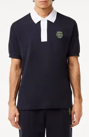 Lacoste Classic Fit Logo Patch Piqué Polo
