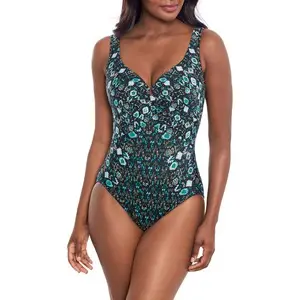 MIRACLESUIT® Bijoux Escape Crisscross Underwire One-piece Swimsuit - Blm
