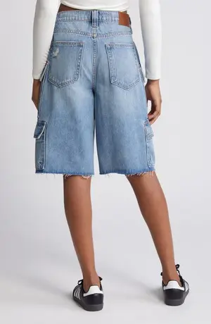 HIDDEN JEANS Baggy Denim Cargo Shorts