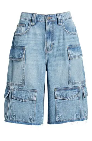 HIDDEN JEANS Baggy Denim Cargo Shorts