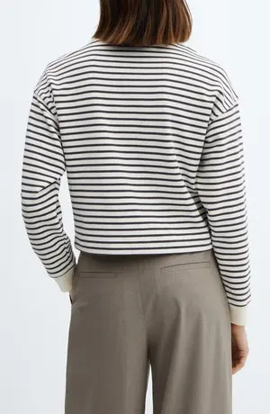 Mango Striped Sweatshirt