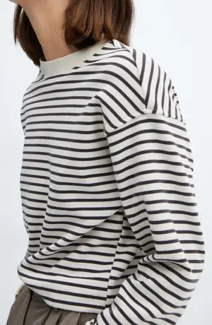Mango Striped Sweatshirt