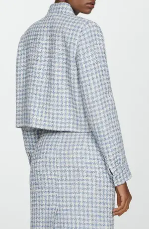 Mango Houndstooth Tweed Jacket