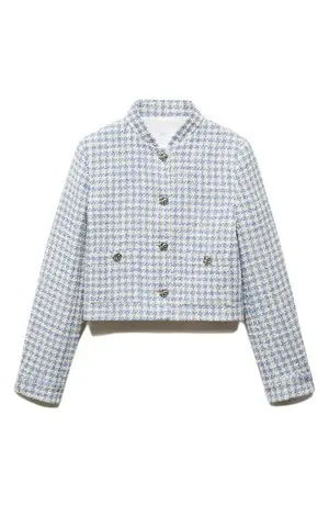 Mango Houndstooth Tweed Jacket