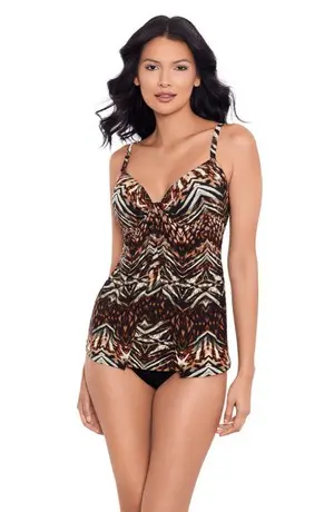 MIRACLESUIT® Tigress Gala Underwire Tankini Top
