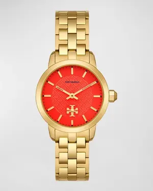 Tory Burch The Tory Gold Tone Stainless Steel Watch - Gold