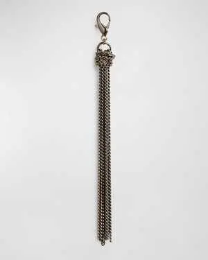 Golden Goose Chain Tassel Charm - Gunmetal