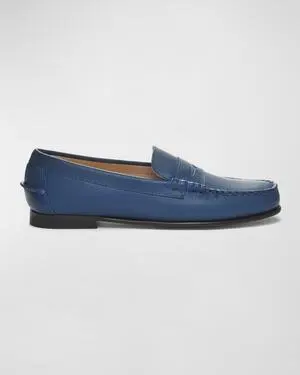 SEBAGO Danielle Pop Leather Penny Loafers - Blue Limogue