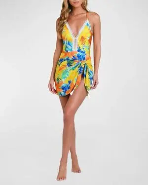 SUNSHINE 79 Summertime Vibes Short Pareo Coverup - Multi