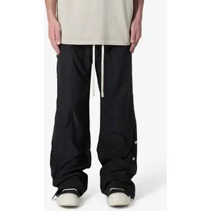 Mnml Oversize Side Snap Nylon Pants