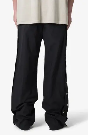 Mnml Oversize Side Snap Nylon Pants