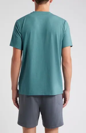 FREE FLY Flex Performance Pocket T-shirt - Heather Sea Pine