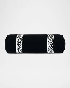 EASTERN ACCENTS Maddox Bolster Pillow - Black
