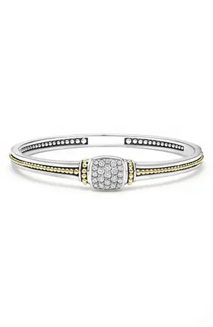 Lagos Rittenhouse Diamond Pavé Bangle - Silver