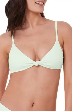 ANDIE The Santorini Bikini Top Pistachio