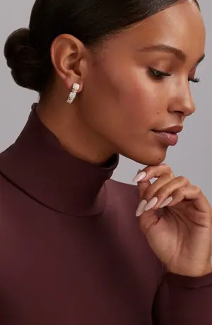 Lagos Diamond Pavé Hoop Earrings
