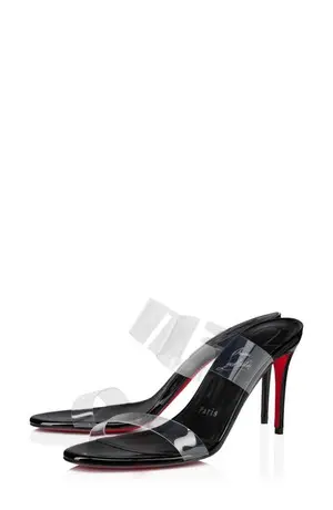 Clear Black Heels
