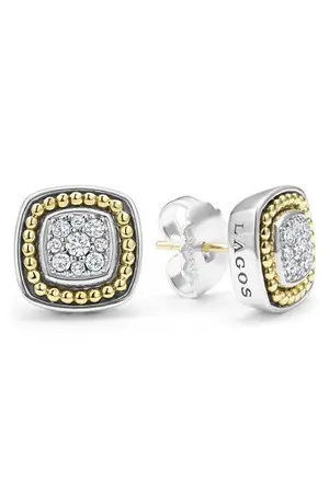 Lagos Rittenhouse Diamond Pavé Stud Earrings