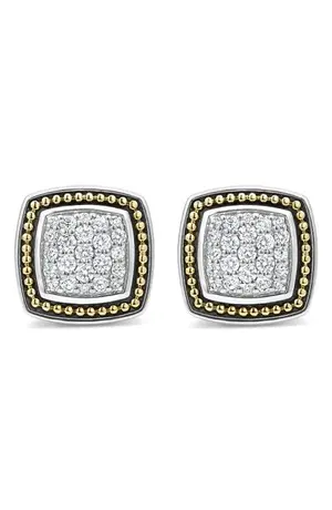 Lagos Rittenhouse Diamond Pavé Stud Earrings