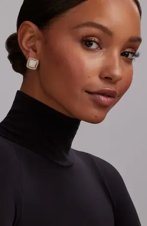 Lagos Rittenhouse Diamond Pavé Stud Earrings - Silver