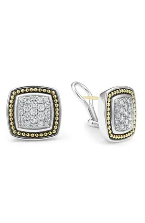 Lagos Rittenhouse Diamond Pavé Stud Earrings - Silver