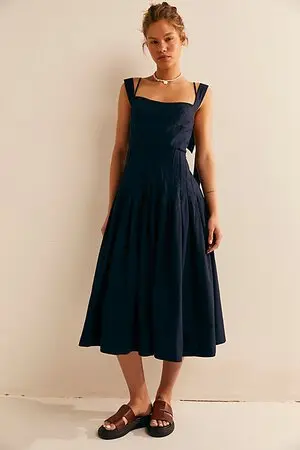 Free People Kinney Midi Dress - Night Sky