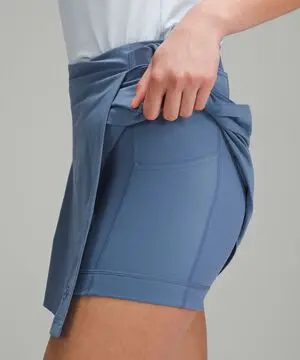 Lululemon Wrap-front Mid-rise Golf Skirt