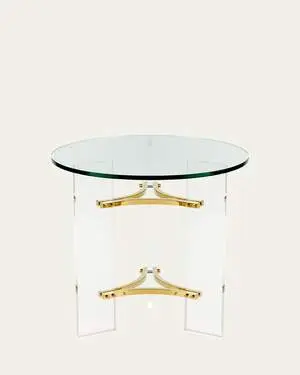 INTERLUDE HOME Tamara Acrylic Side Table - Clear