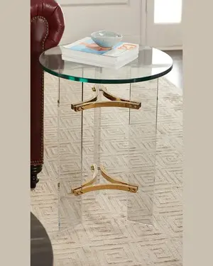 INTERLUDE HOME Tamara Acrylic Side Table