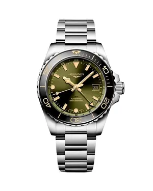 LONGINES Hydroconquest 41mm Watch - Green/silver