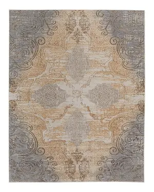 FEIZY Celene Cel39l1f Area Rug, 3'9 X 5'7 - Silver/tan