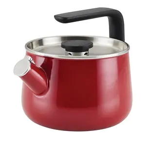 KITCHENAID Enameled Steel Induction 2 Qt Whistling Tea Kettle - Red