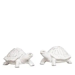 JULISKA Clever Creatures Turtle Salt And Pepper Set - Whitewash