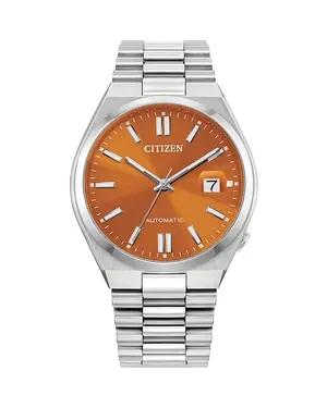 Citizen 40mm Sport Luxury Watch - Orange/silver