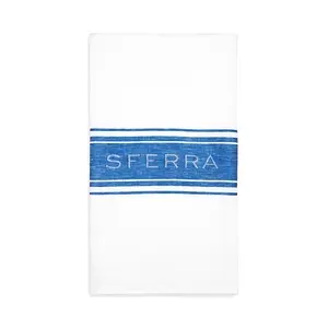 SFERRA Parma Kitchen Towel, Set Of 2 - White/blue