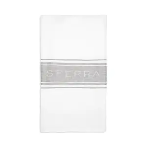 SFERRA Parma Kitchen Towel, Set Of 2 - White/grey