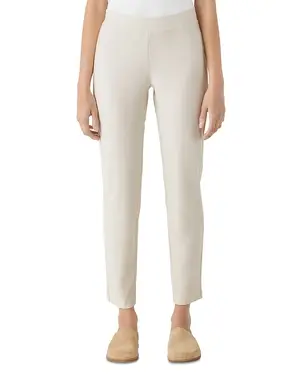 Eileen Fisher Slim Ankle Pants - Bone