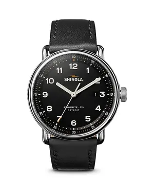 Shinola Canfield 43mm Strap Watch - Black