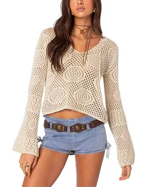 EDIKTED Kinley Crochet Top