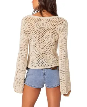 EDIKTED Kinley Crochet Top