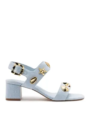 Larroude Madison Studded Strappy Sandals - Maya