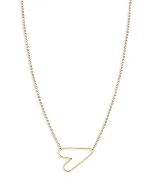 Zoe Chicco Heart Necklace - Gold