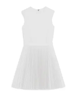Theory Pleated Mini Dress