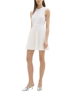 Theory Pleated Mini Dress
