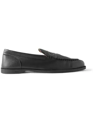 John Lobb Pace Full-grain Leather Loafers